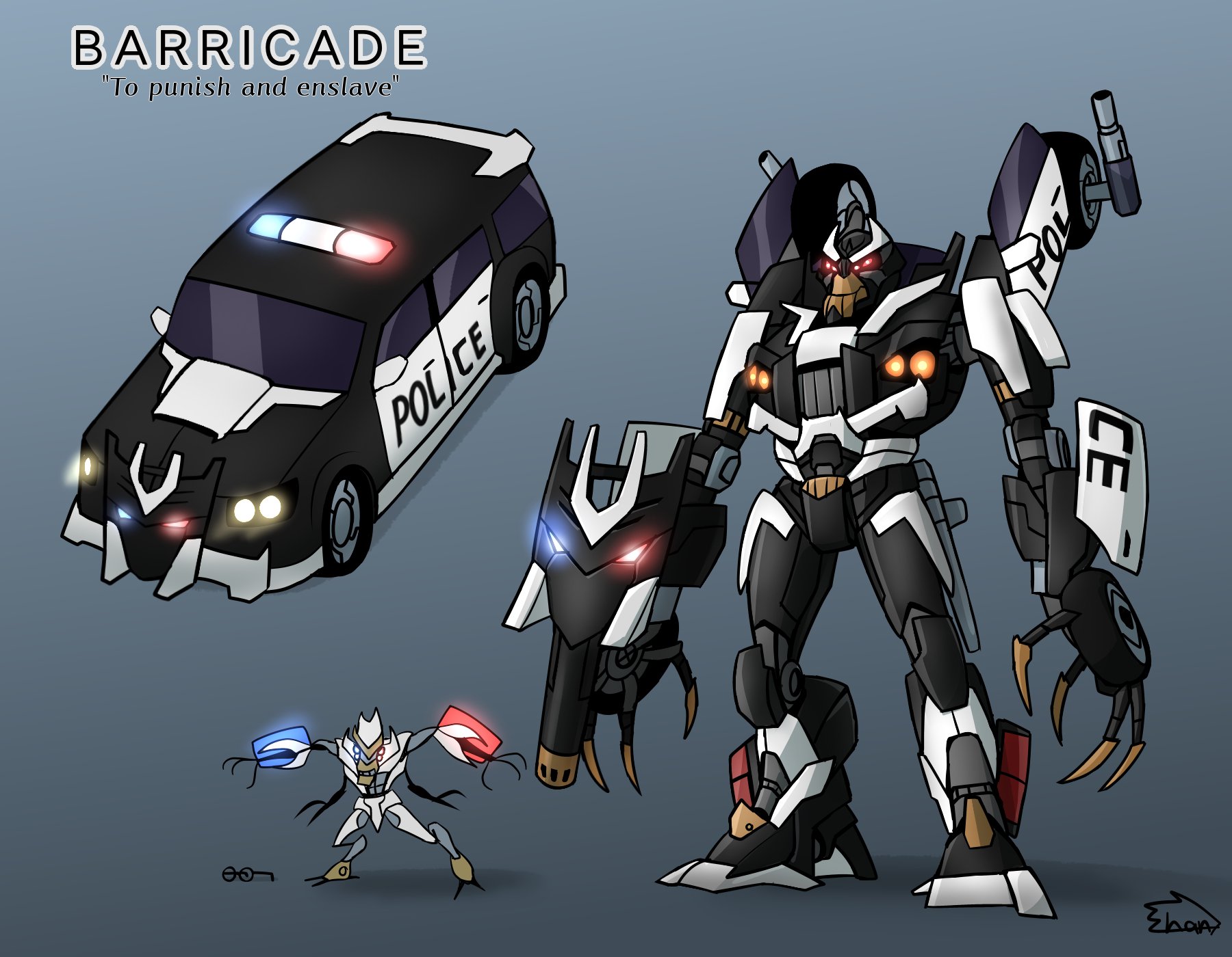 Frenzy And Barricade Transformers