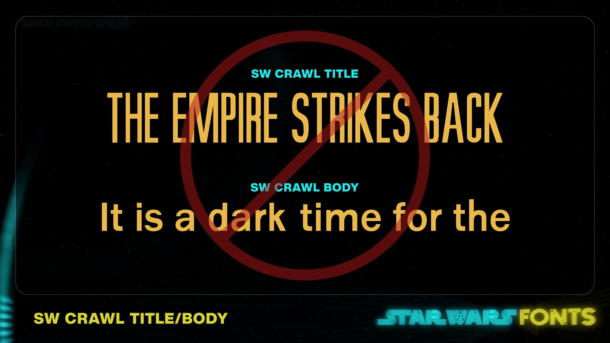 Empire Strikes Back Font