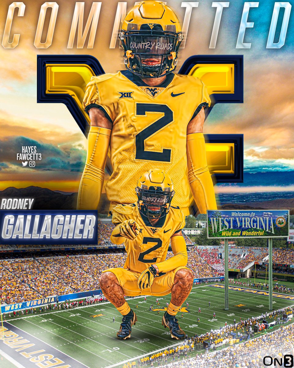 2023 4* Athlete Rodney Gallagher commits to West Virginia : r/CFB