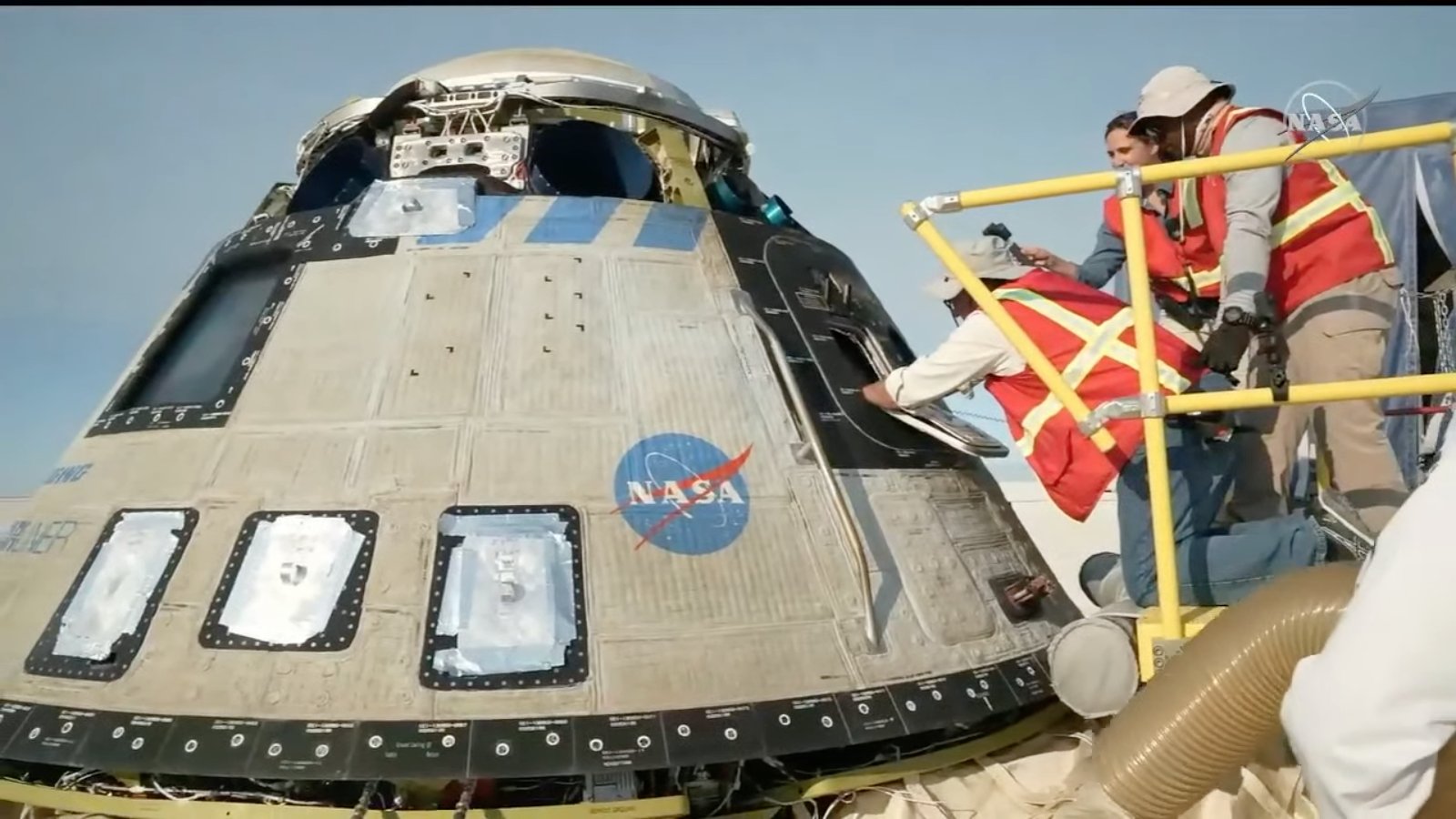 Space Shuttle Hatch Opening