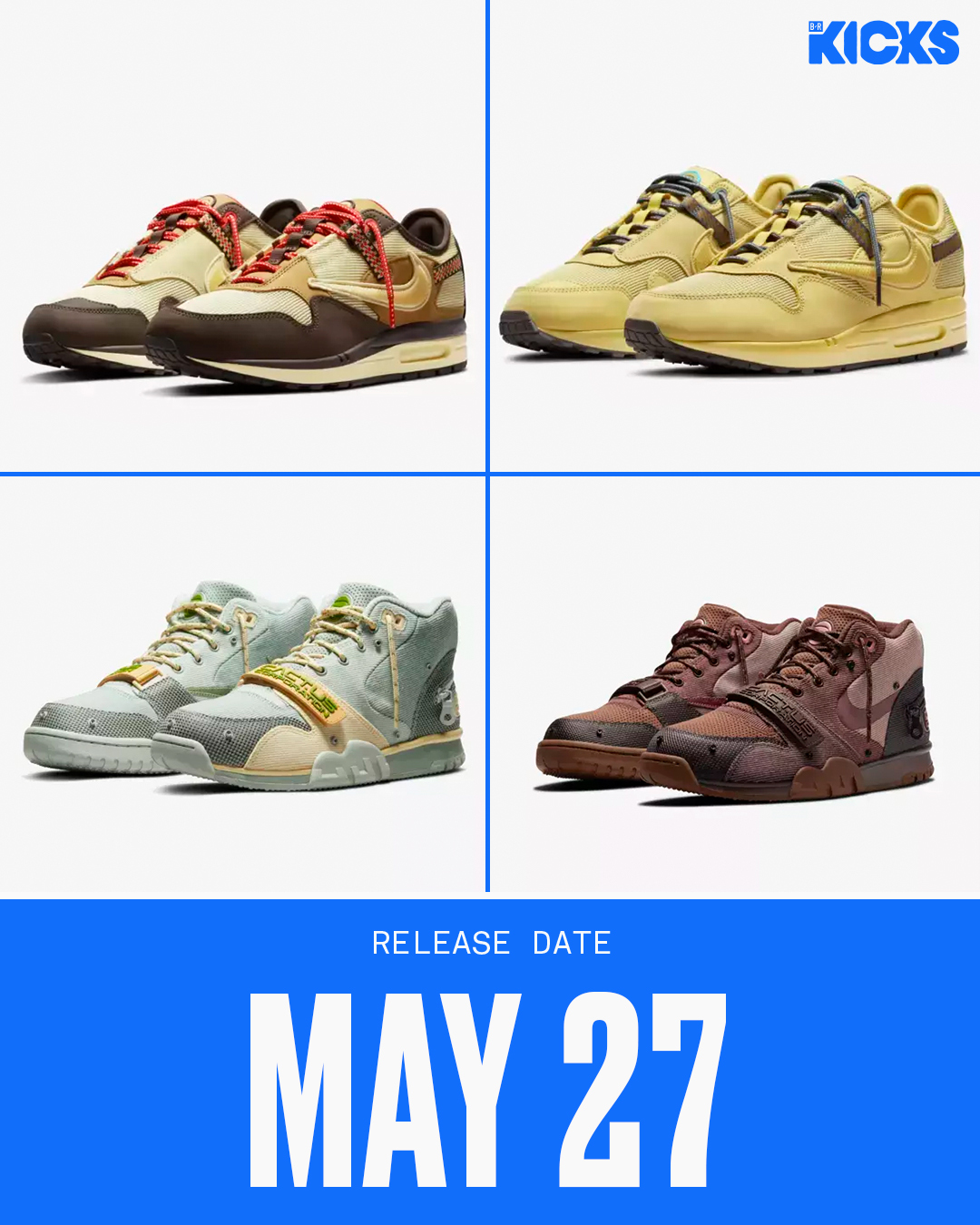 B/R Kicks on Twitter: "The Nike Air Max and Nike Air Trainer x Travis Scott collabs are dropping ...