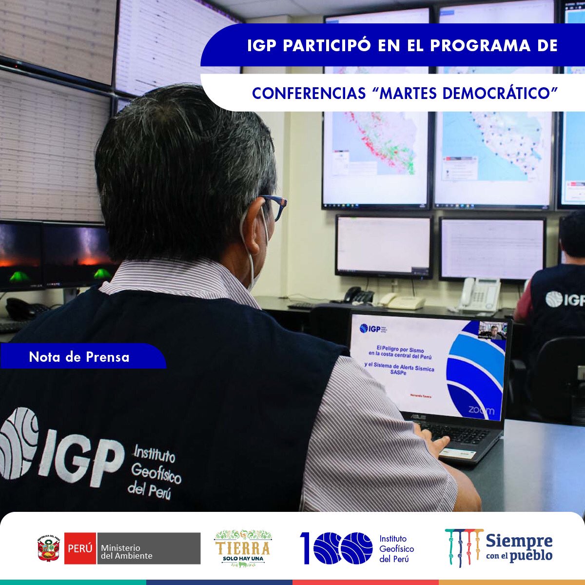 Instituto Geofísico Del Perú On Twitter Hoy El Dr Hernando Tavera