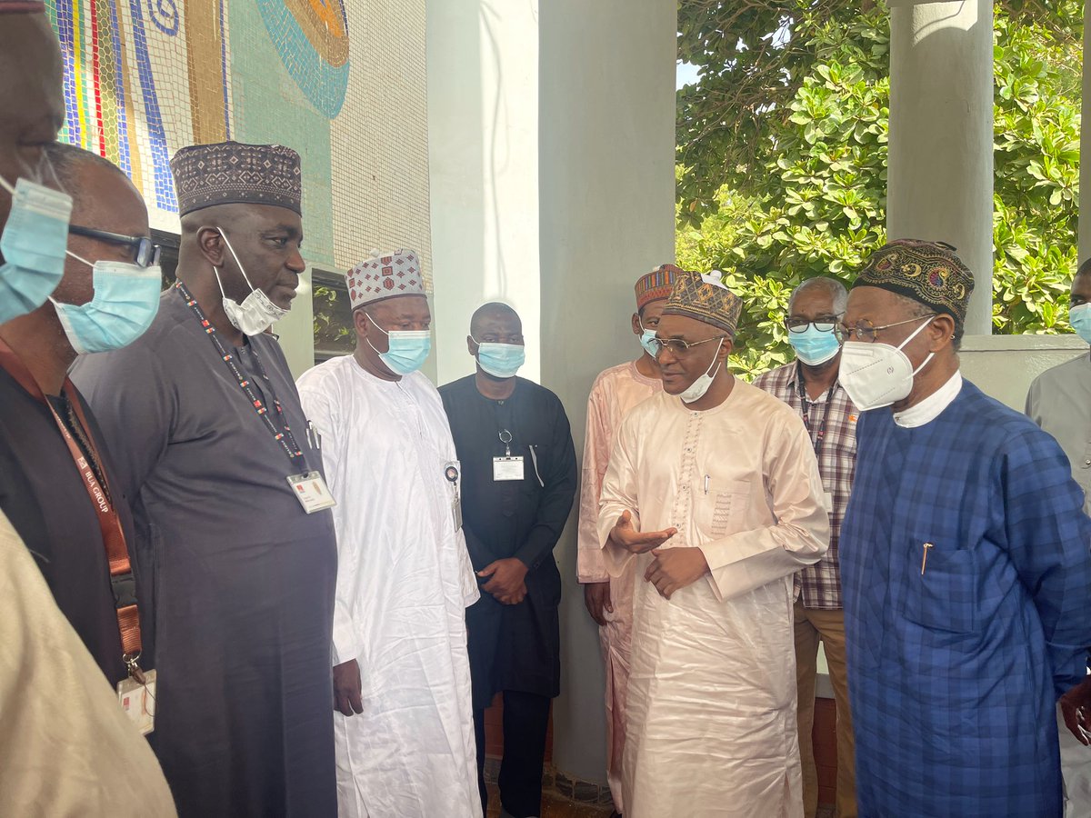 Arrival of the Honorable Minister of Information & Culture, Alh. Lai ...