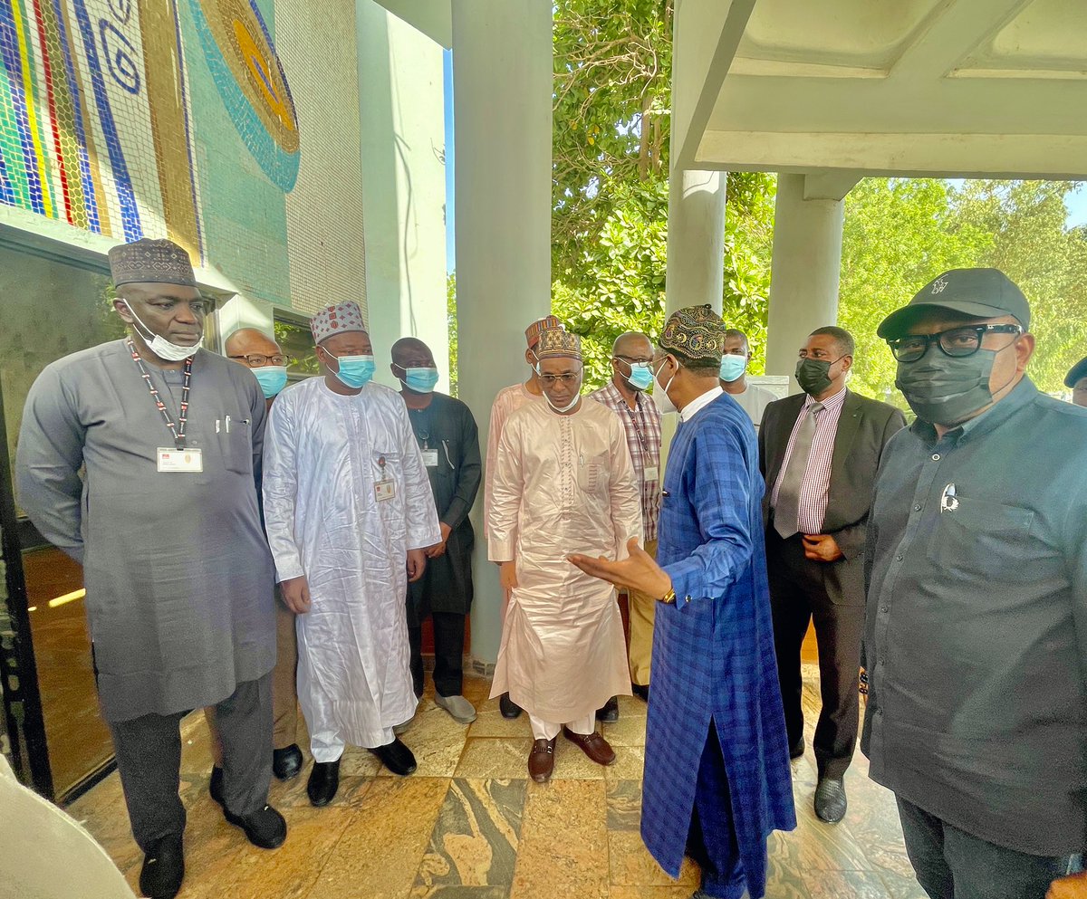 Arrival of the Honorable Minister of Information & Culture, Alh. Lai ...