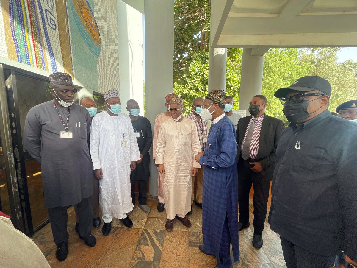 Arrival of the Honorable Minister of Information & Culture, Alh. Lai ...