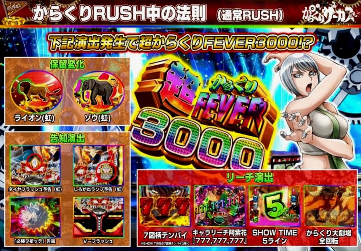 ぱちんこキュレーション😈 on Twitter: "三共（Sankyo）君 Pフィーバーからくりサーカス 演出資料画像 は こんな感じー😇 https://t.co/ar0JCjQbfk ☑️ ...