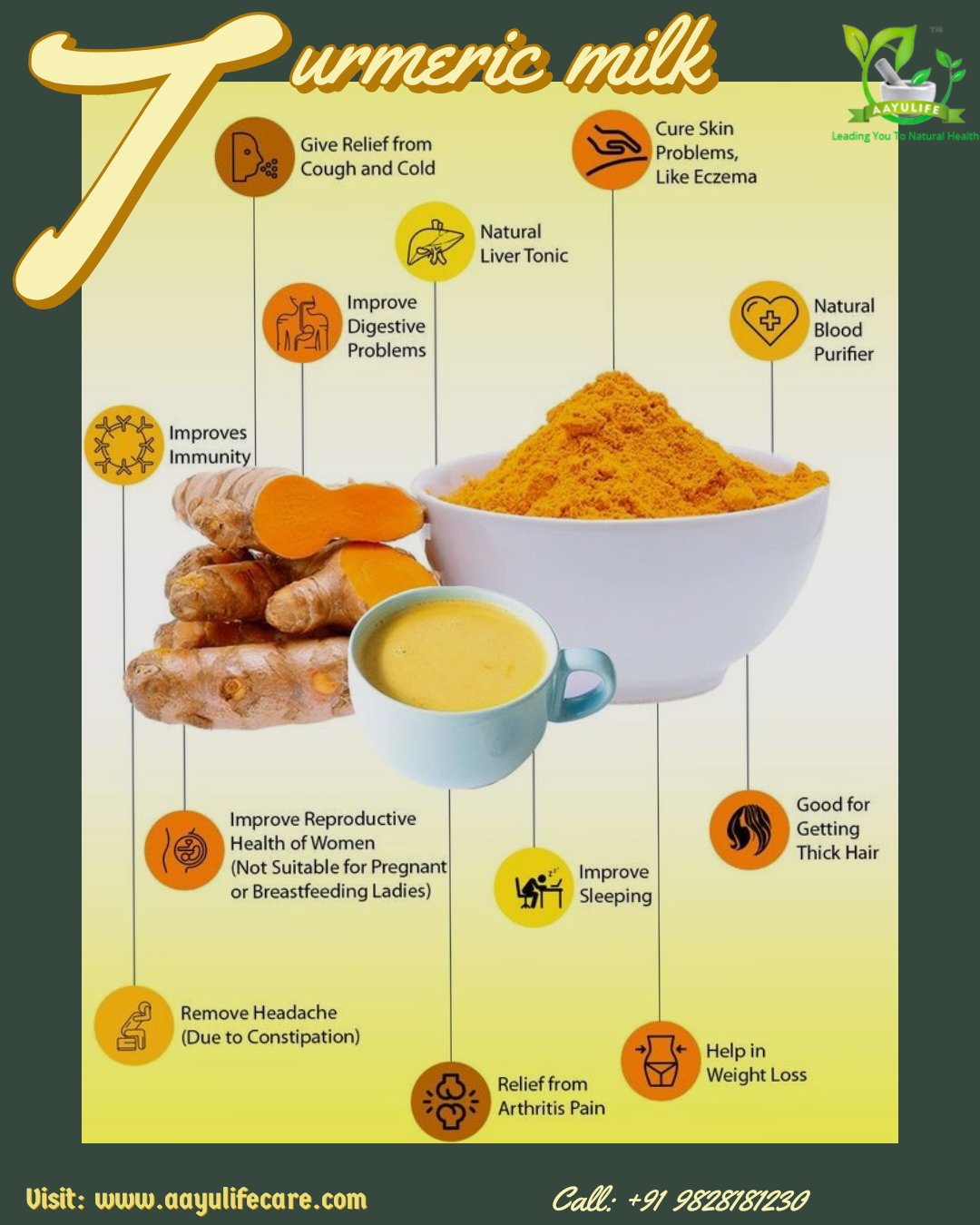 Benefits Of Turmeric With Milk