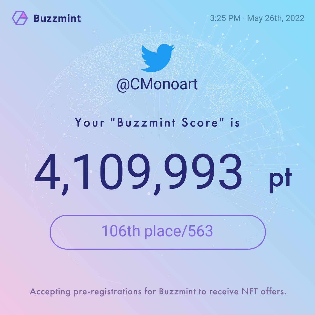 JIN | 自律分散型落書き作家 jinart.eth on Twitter: "面白そうなので登録してみた。 どうなんですかねコレ？ #Buzzmint https://t.co ...