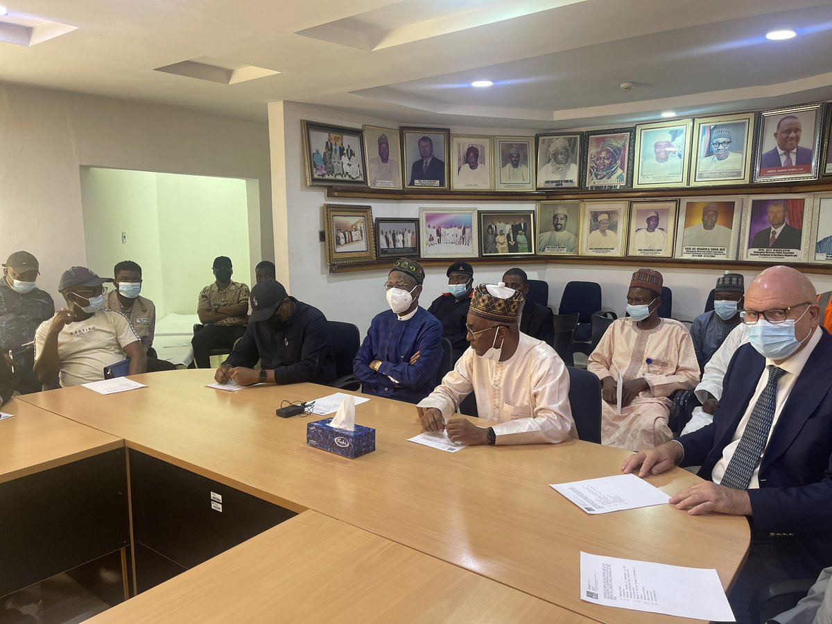 Arrival of the Honorable Minister of Information & Culture, Alh. Lai ...