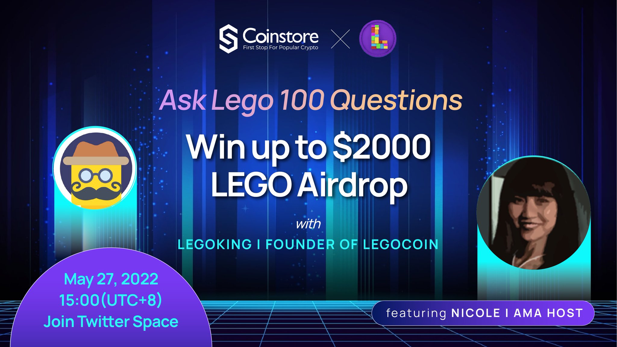 Coinstore.com on Twitter: "🧱 Join #Coinstore as we Ask @LegoFounder 100 ...