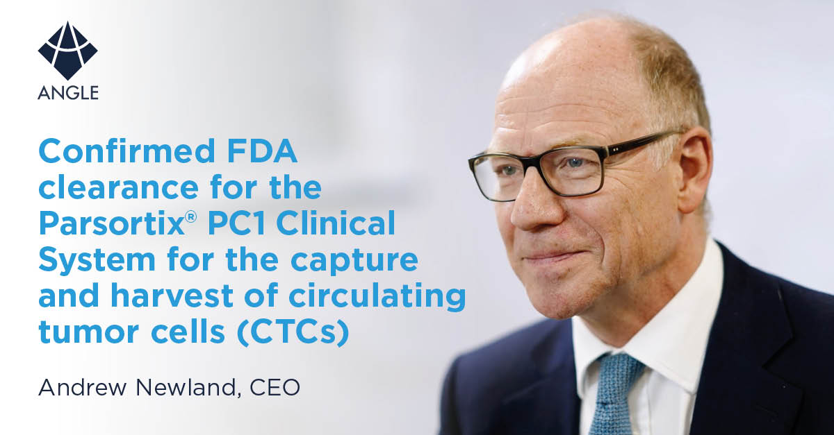 ANGLE plc (@Parsortix) / Twitter