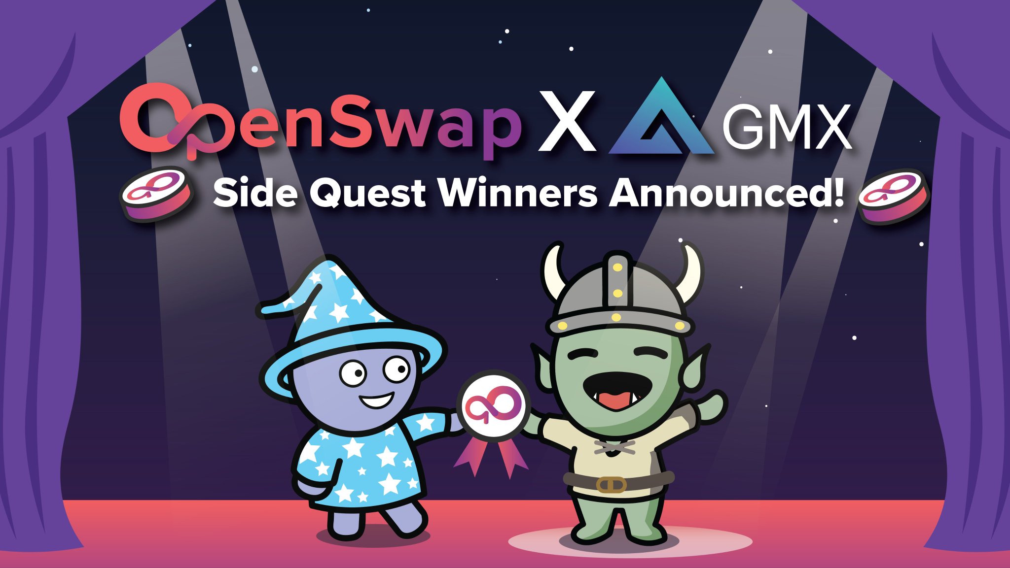 OpenSwap on Twitter: " ️ Thanks for participating in the #OpenSwap x @GMX_IO Bridge Founder Side ...