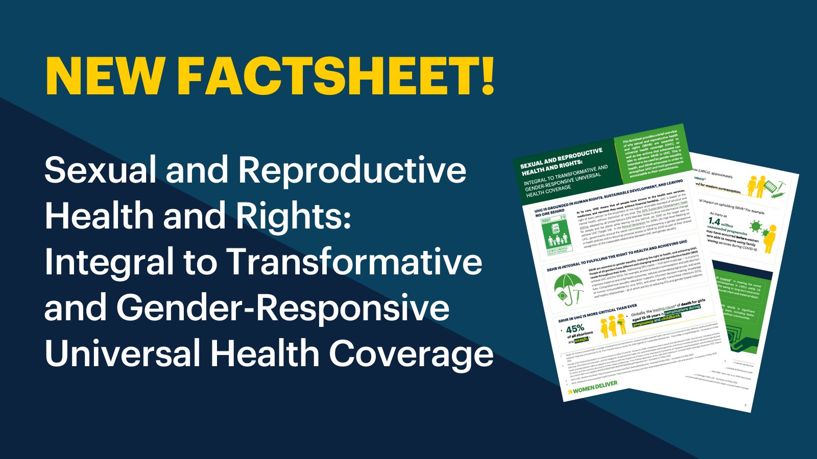 Women Deliver On Twitter 📣 New Factsheet On Why Srhr Is Essential To