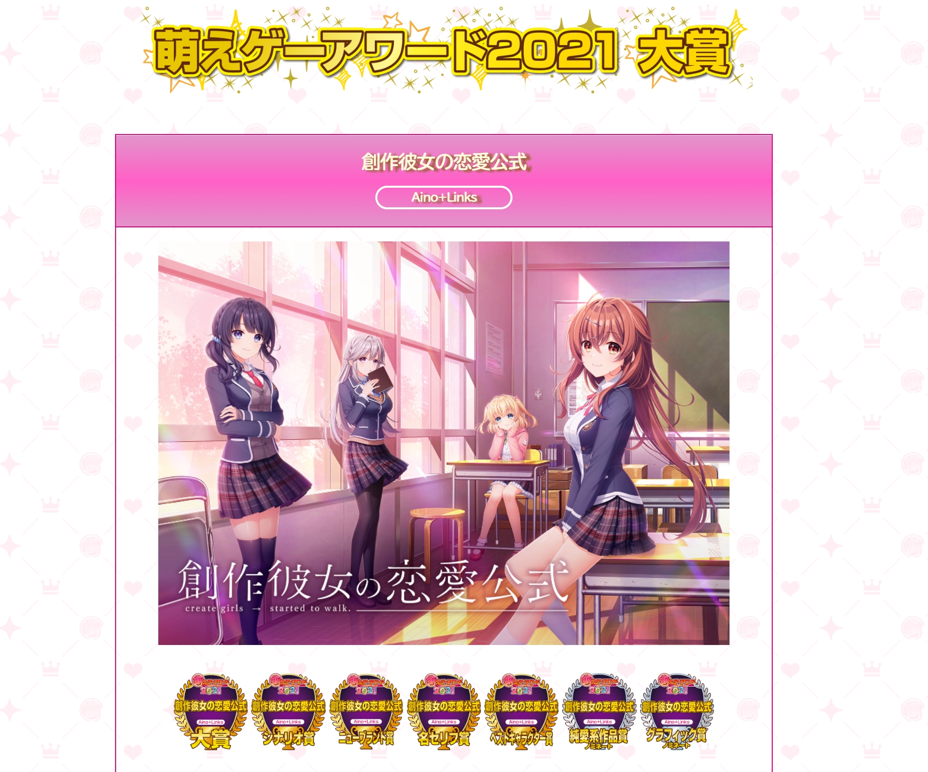 萌えゲーアワード/萌えゲー Net On Twitter ユーザー投票によるガチンコ勝負で行われた『萌えゲーワード2021』受賞作が発表