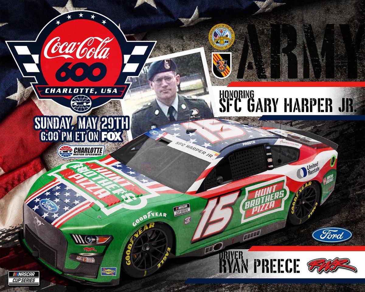 Rick Ware Racing patriotic schemes for Charlotte : r/NASCAR