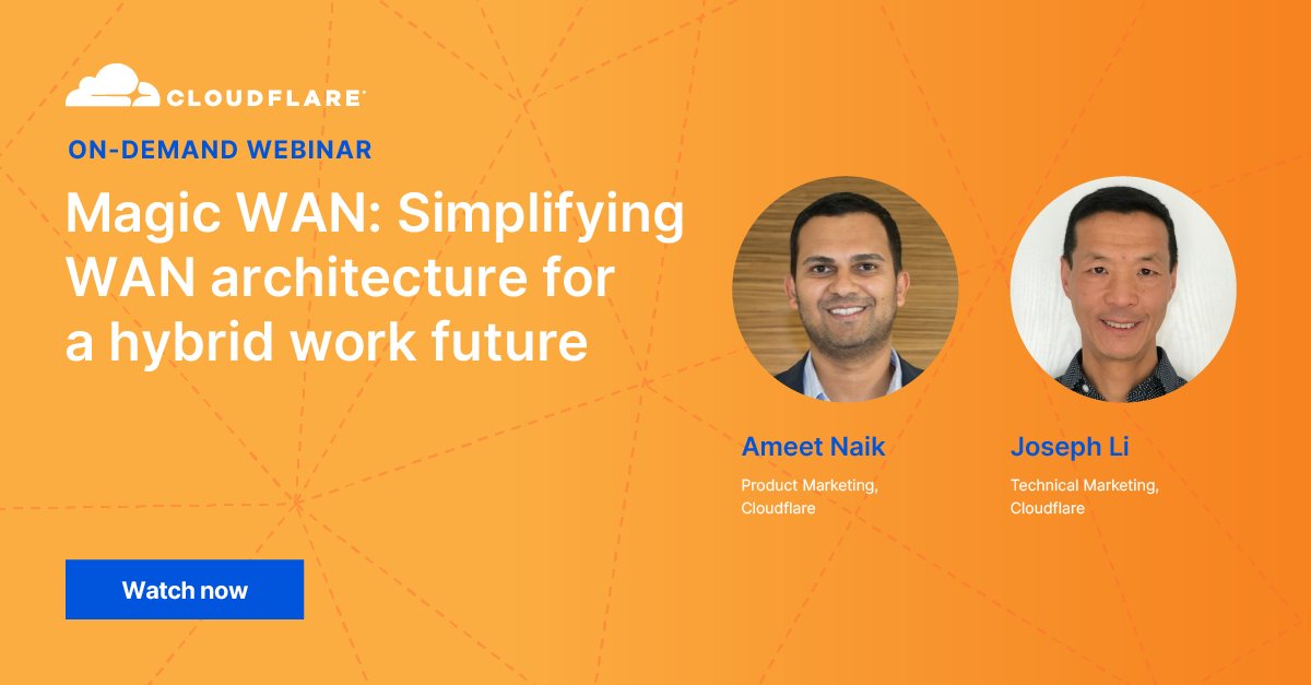 Cloudflare on Twitter: "Magic WAN is designed to be secure, fast, and reliable by default. Watch ...