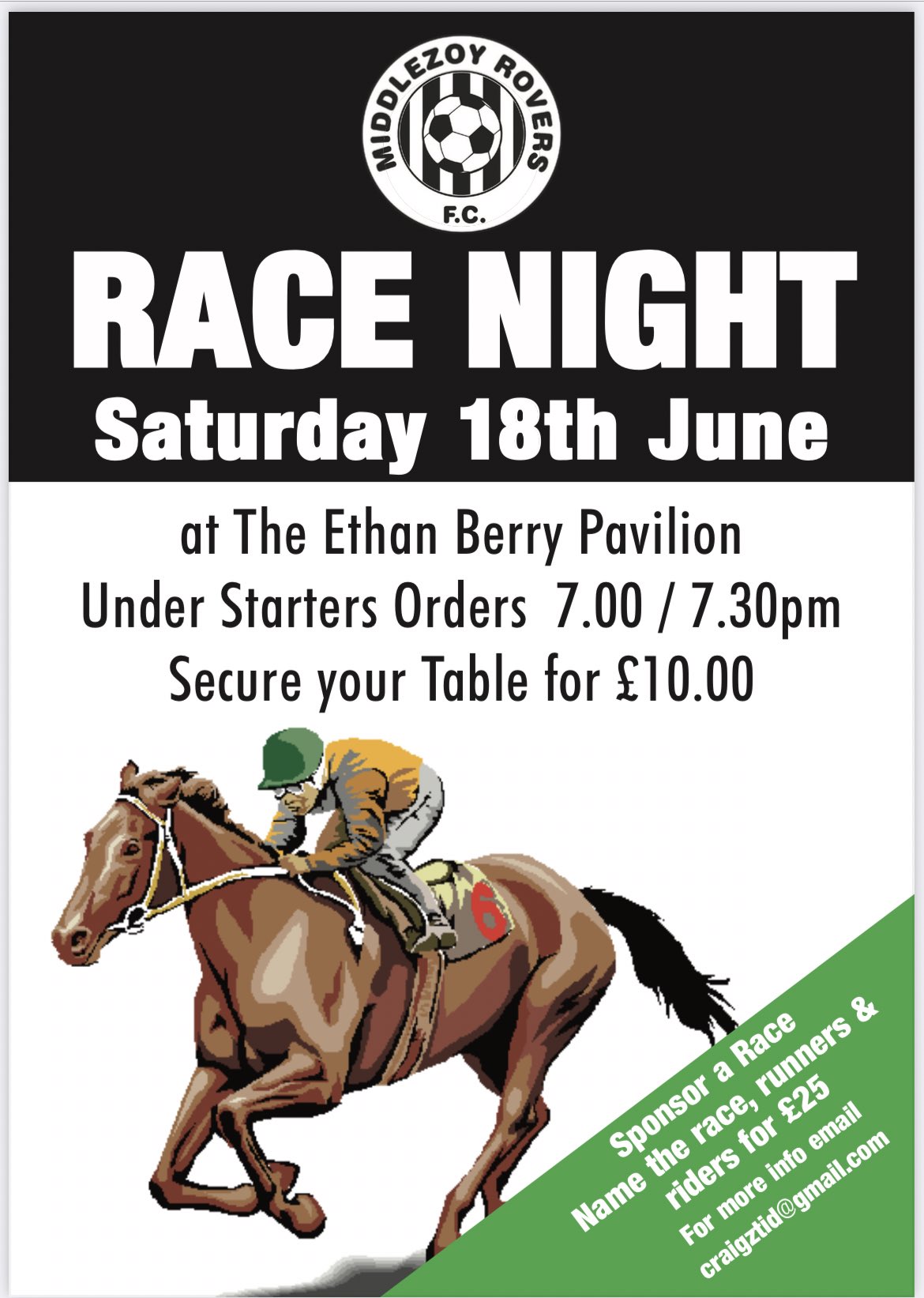 Race Night Poster Template