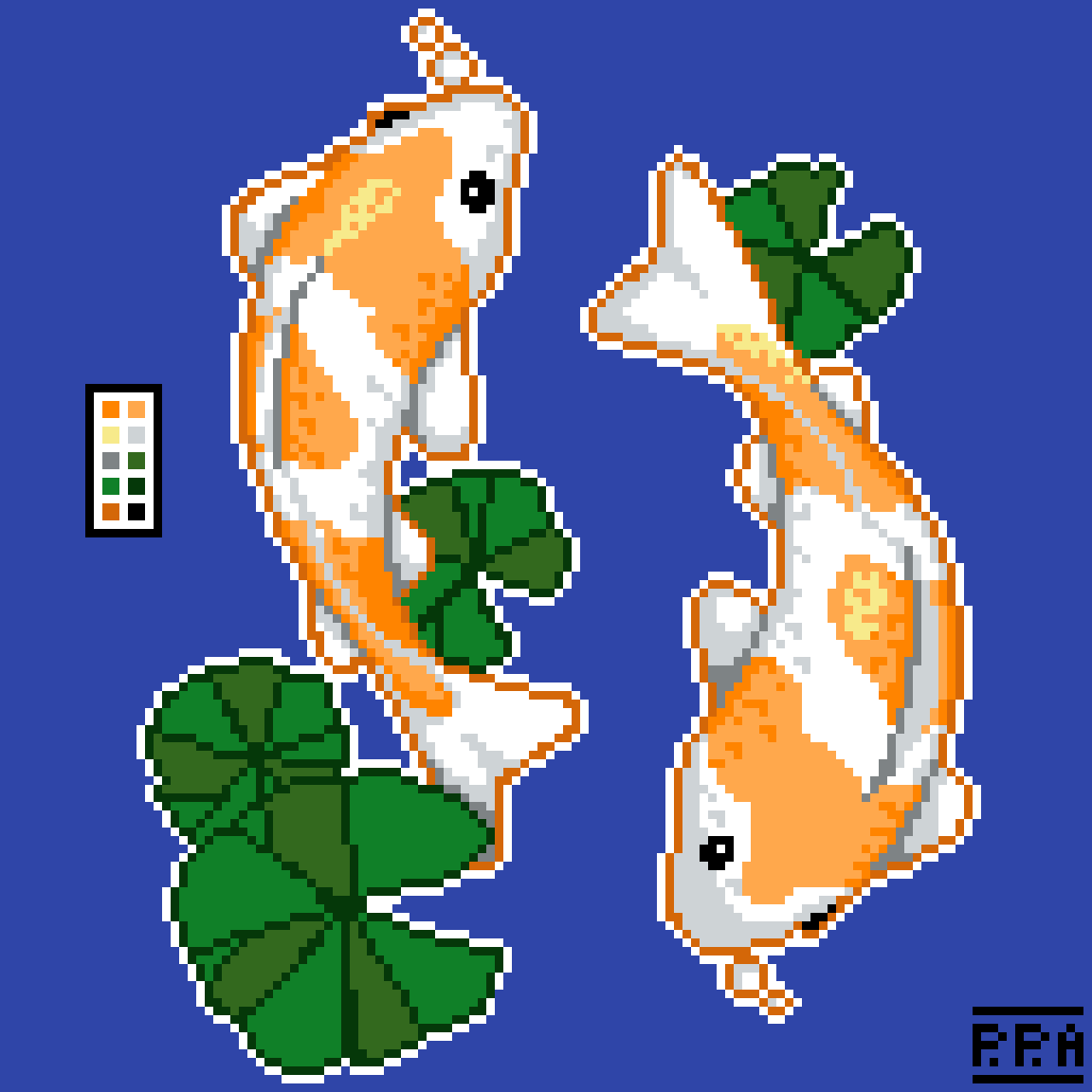 Minecraft Fish Pixel Art