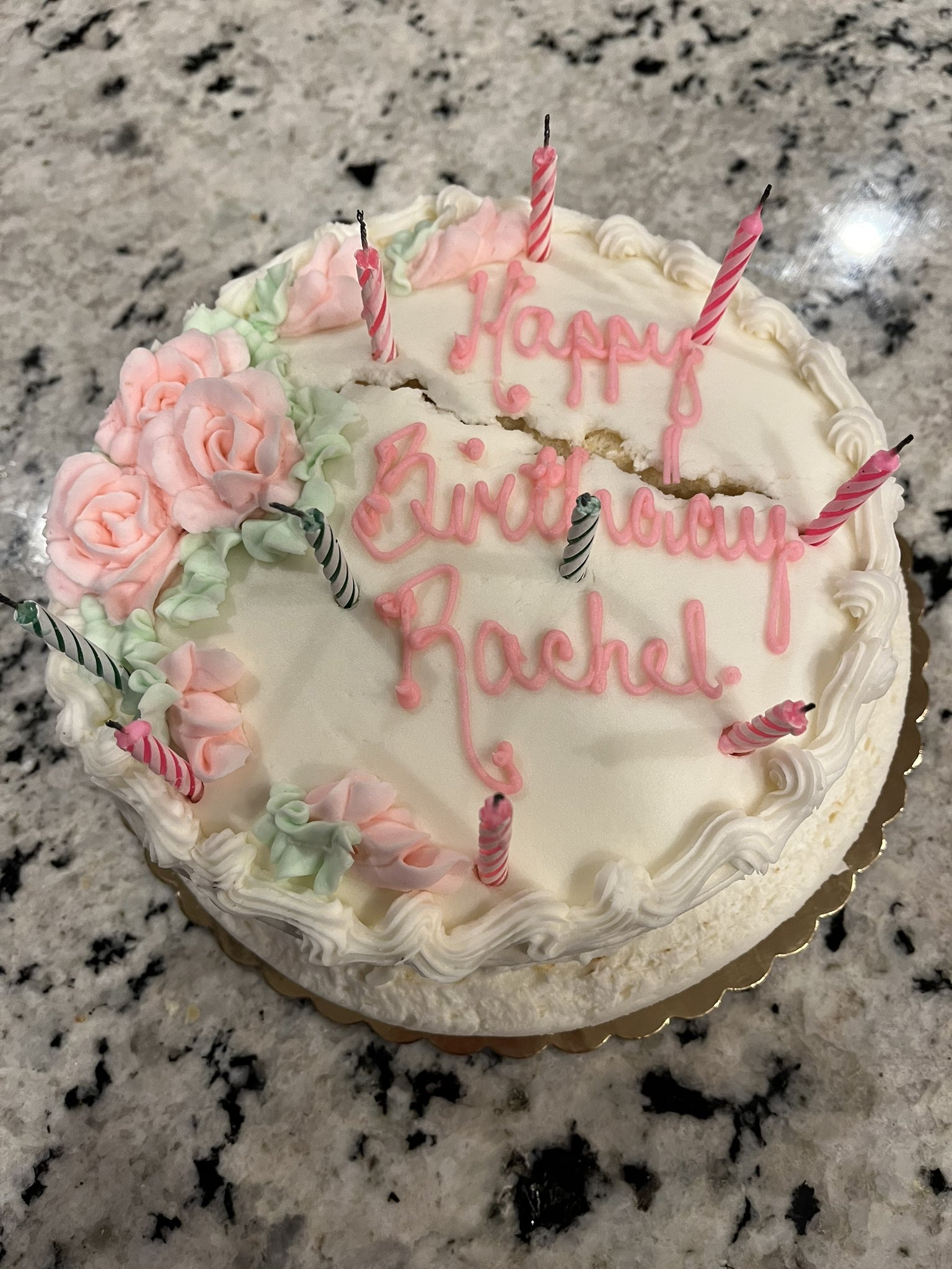 Destroyed Birthday Cake