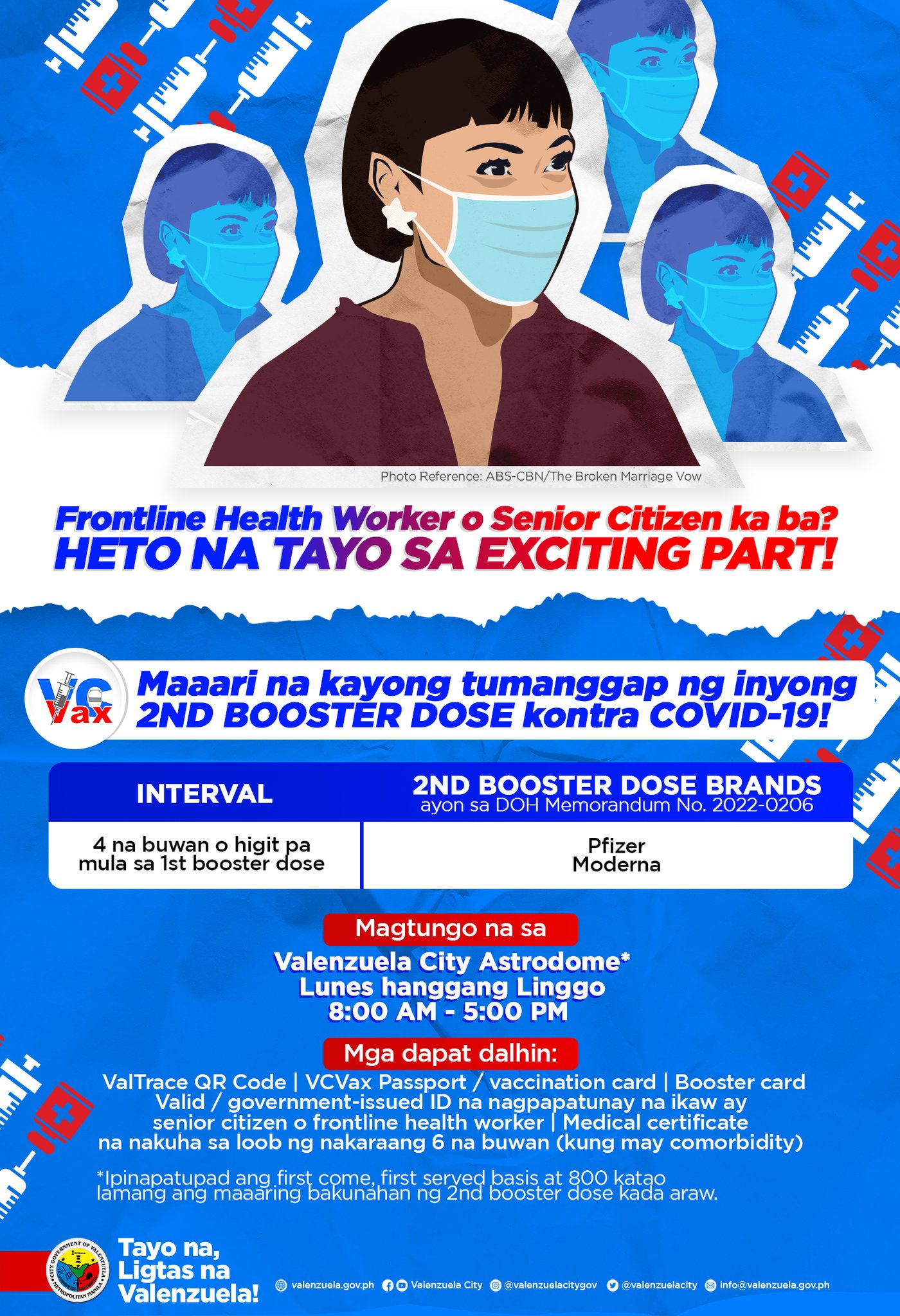 valenzuelacity on Twitter: "#VCVax: Senior citizen o frontline health worker ka ba? Pumunta na ...