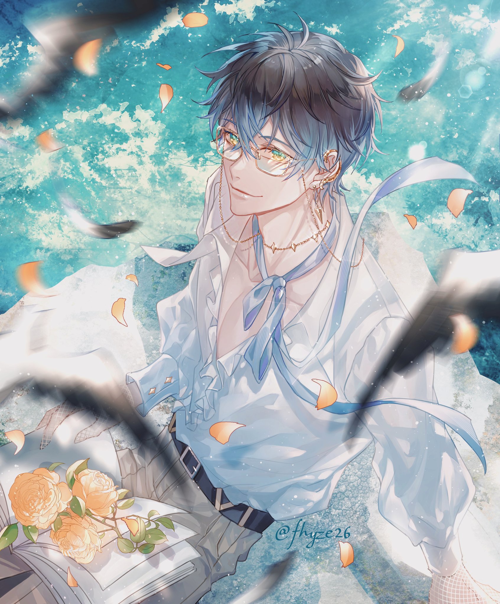 Anime Water Element Boy