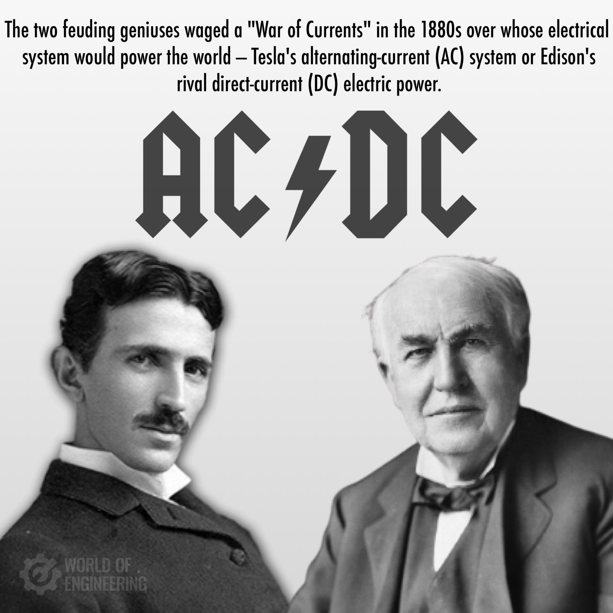 AC VS DC Thomas Edison Nikola Tesla Front Back Beer Stein, 57% OFF