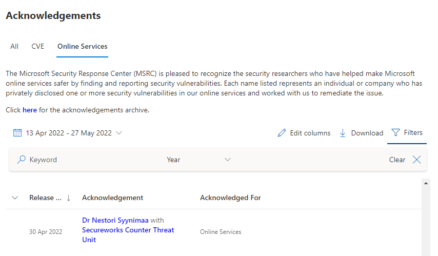 Dr. Nestori Syynimaa on Twitter: "Woot woot! My "medium quality" vulnerability report made it to ...