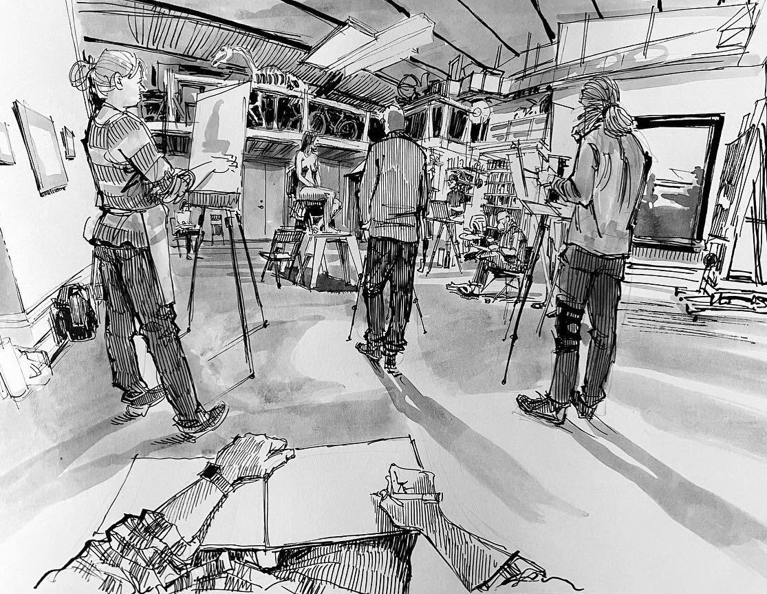 「More from Wednesday night life drawing 」Paul Heastonの漫画