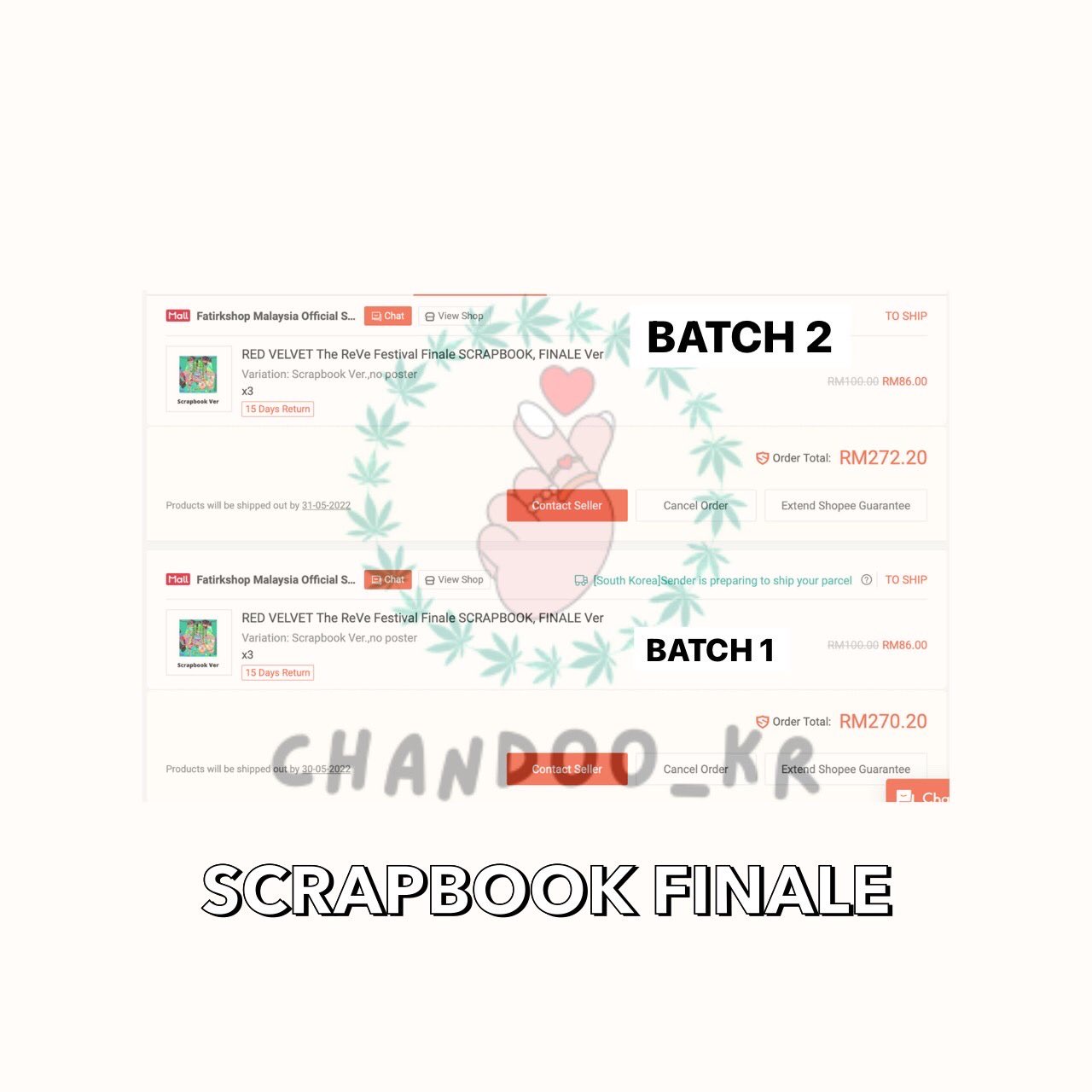 🍀Chandoo_KR🍀 on Twitter: "Status - Batch 1: Preparing to ship - Batch 2: Checked out Masih ...