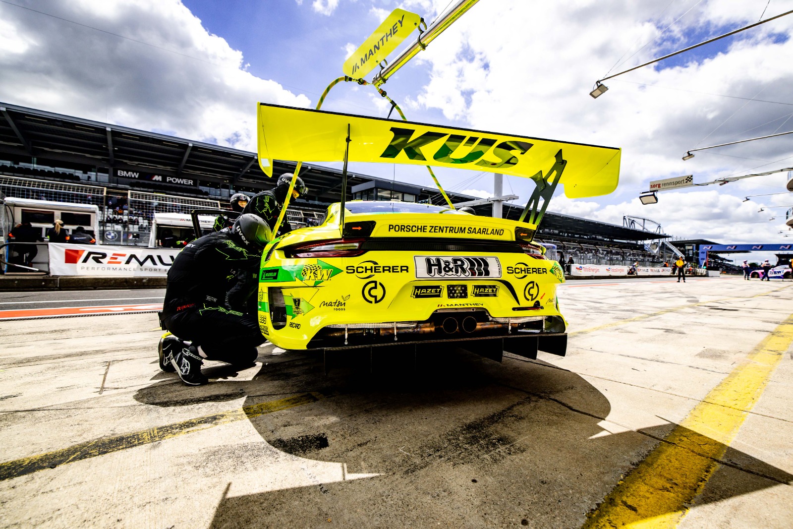 Porsche Motorsport on Twitter: "#24hNBR - The No. 1 @manthey_racing #Porsche #911GT3R joins the ...