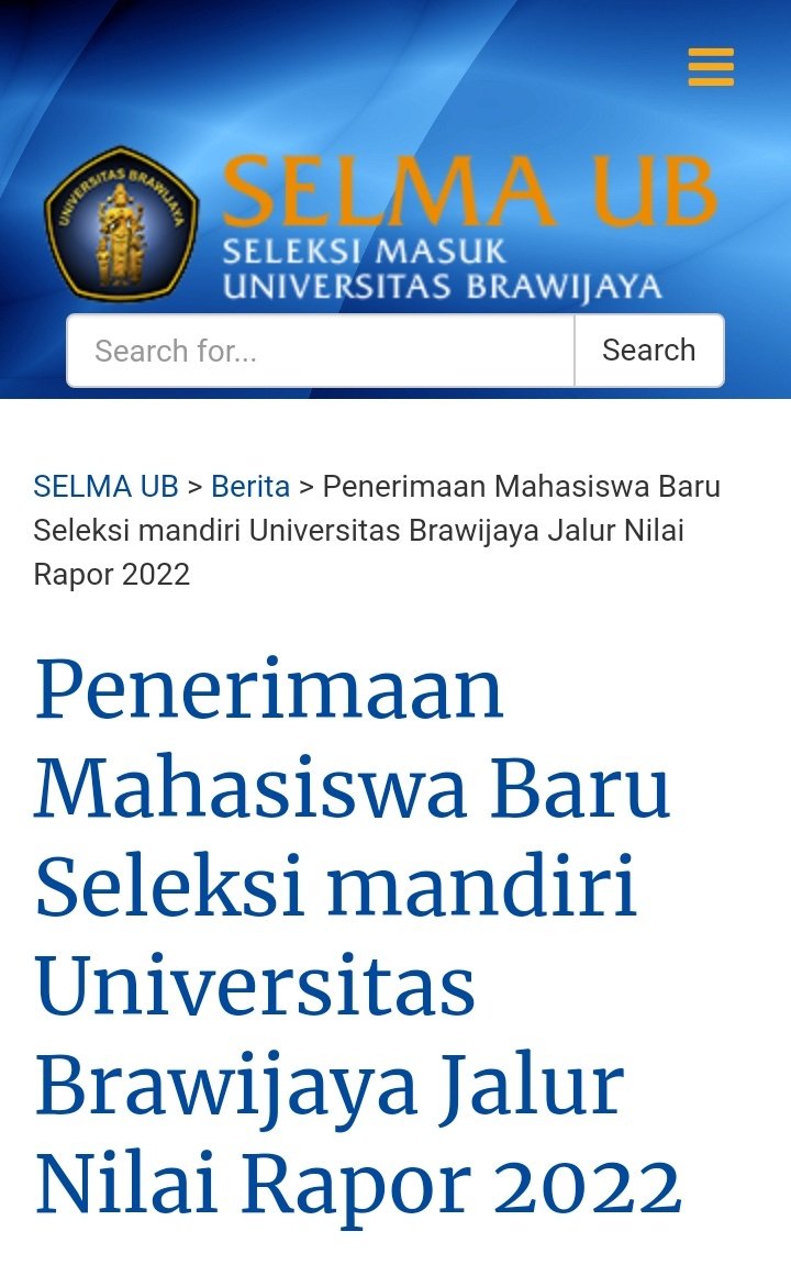 Use PTN! for Menfess — SBMPTNFESS on Twitter: "ptn! SELMA UB jalur ...