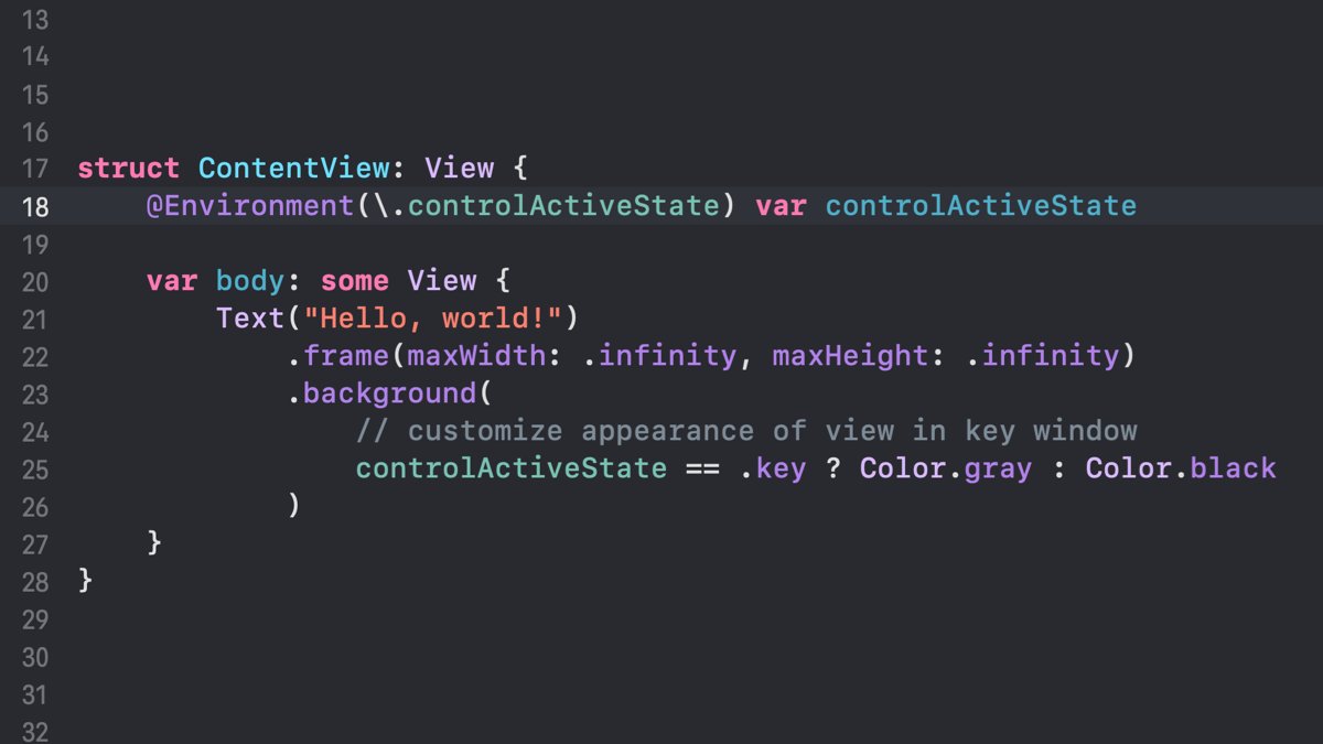 Natalia Panferova on Twitter: "Did you know that we can detect activated window on macOS by ...