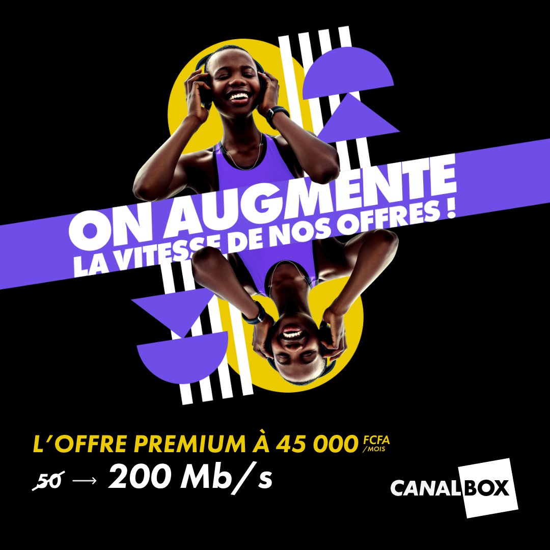 Canalbox Congo on Twitter: "Opte pour l'offre PREMIUM à 200 Mb/s* 😊🚀🚀 et fais du streaming en ...