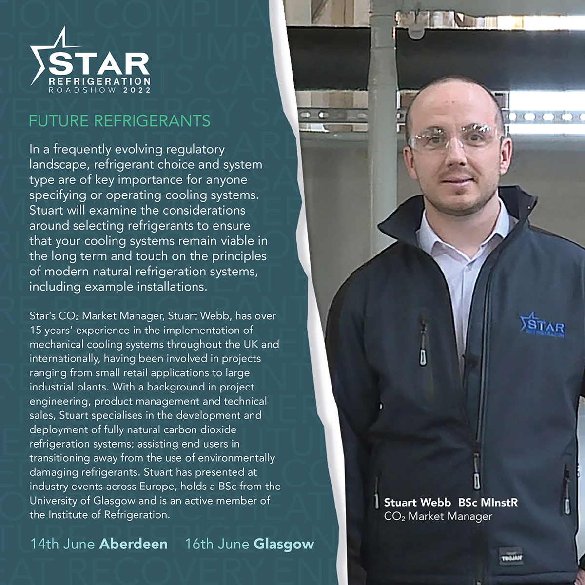 Star Refrigeration on Twitter: "Introducing the speaker for the future refrigerants segment of ...