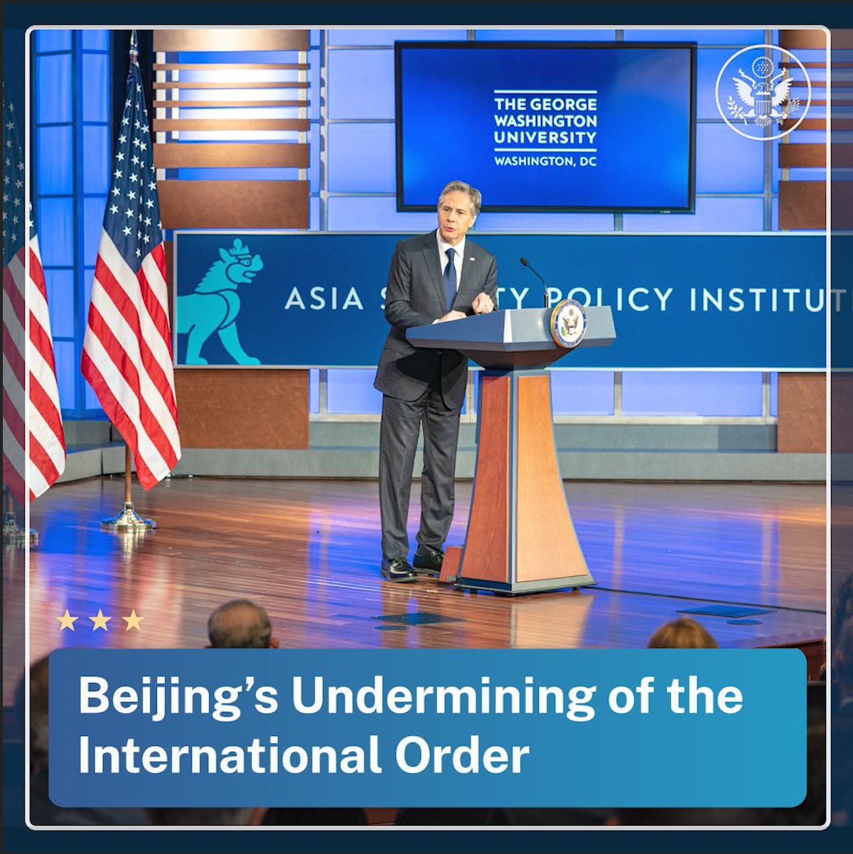 Department Of State On Twitter Secblinken Under President Xi The
