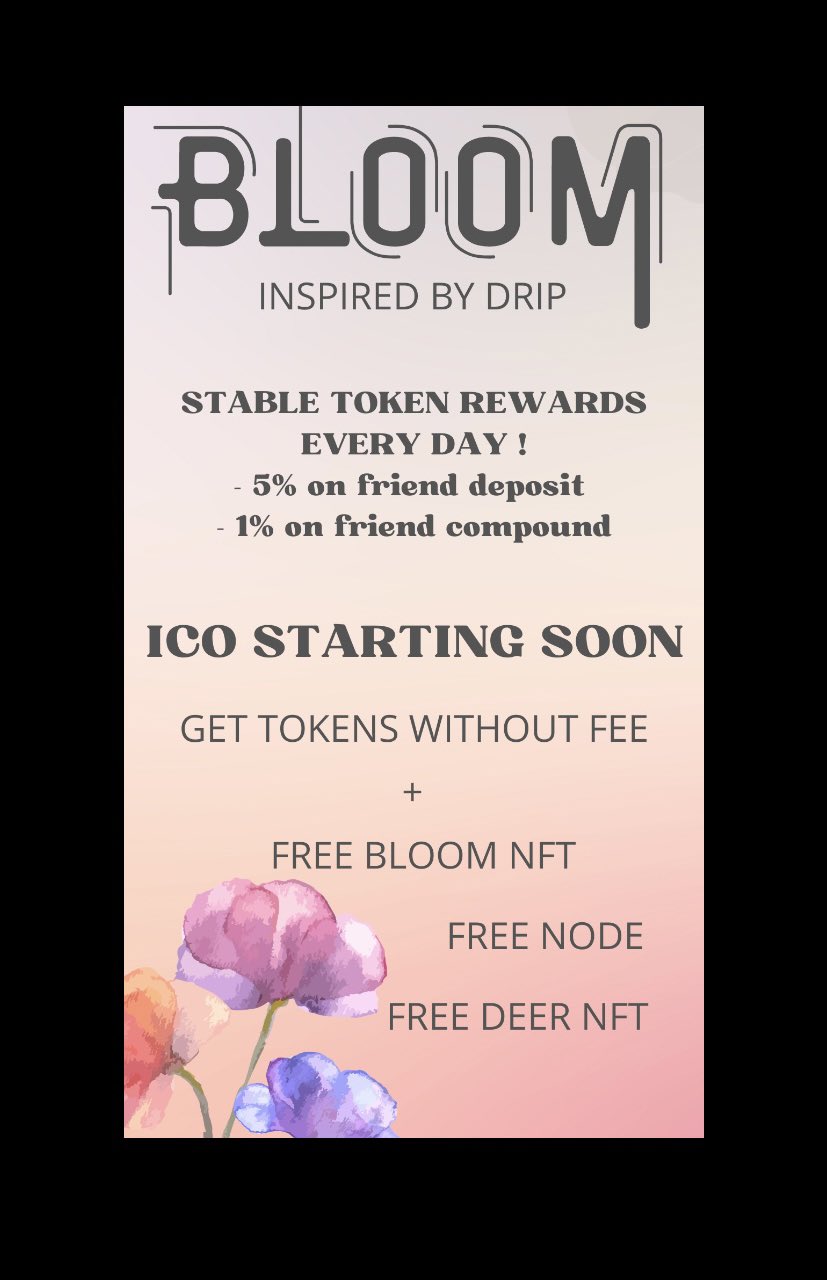 Bloomify 🌸 on Twitter: "Herd!🦌 What's going on here?👀 Stable token reward? 5% on friend deposit ...