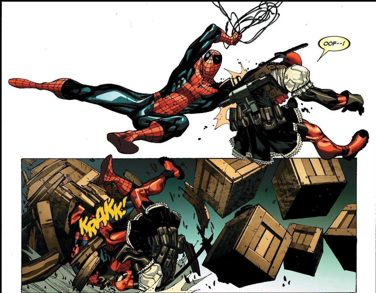 「spider-man arguing that deadpool should just "take a bullet 」 t⎊usl ♥️の漫画