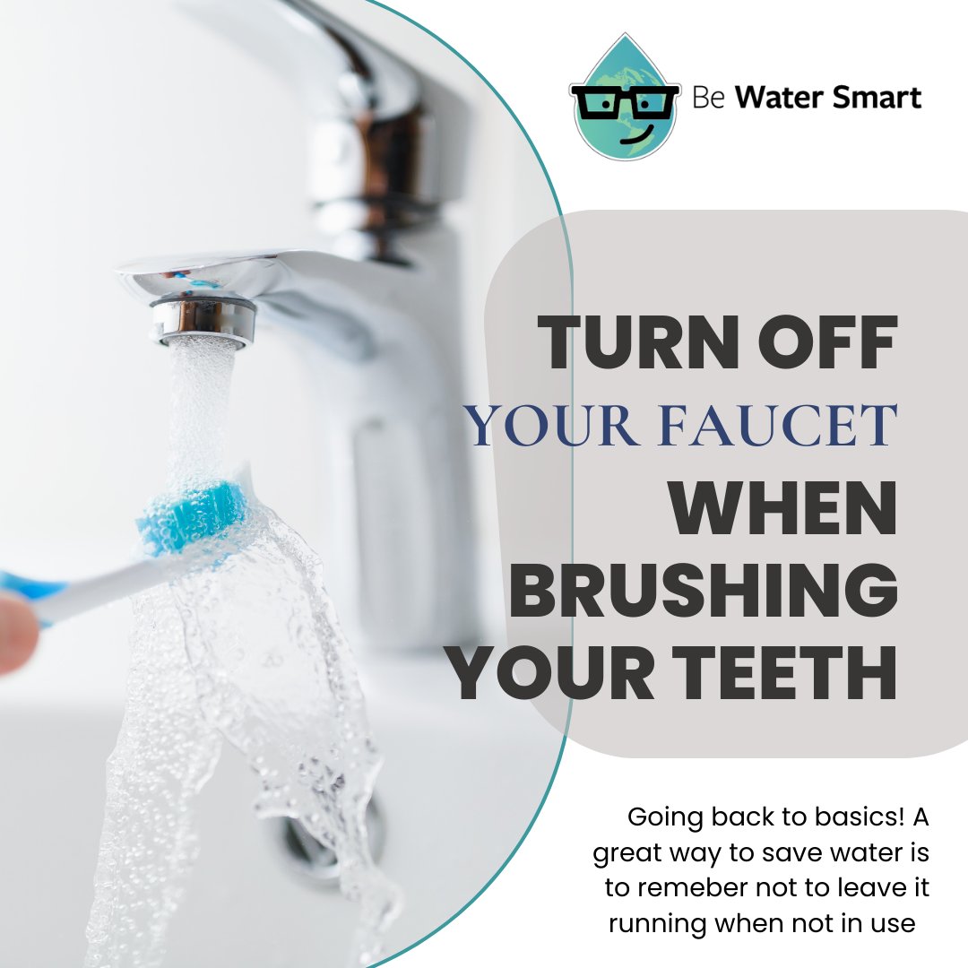 Conserve Water Brushing Teeth
