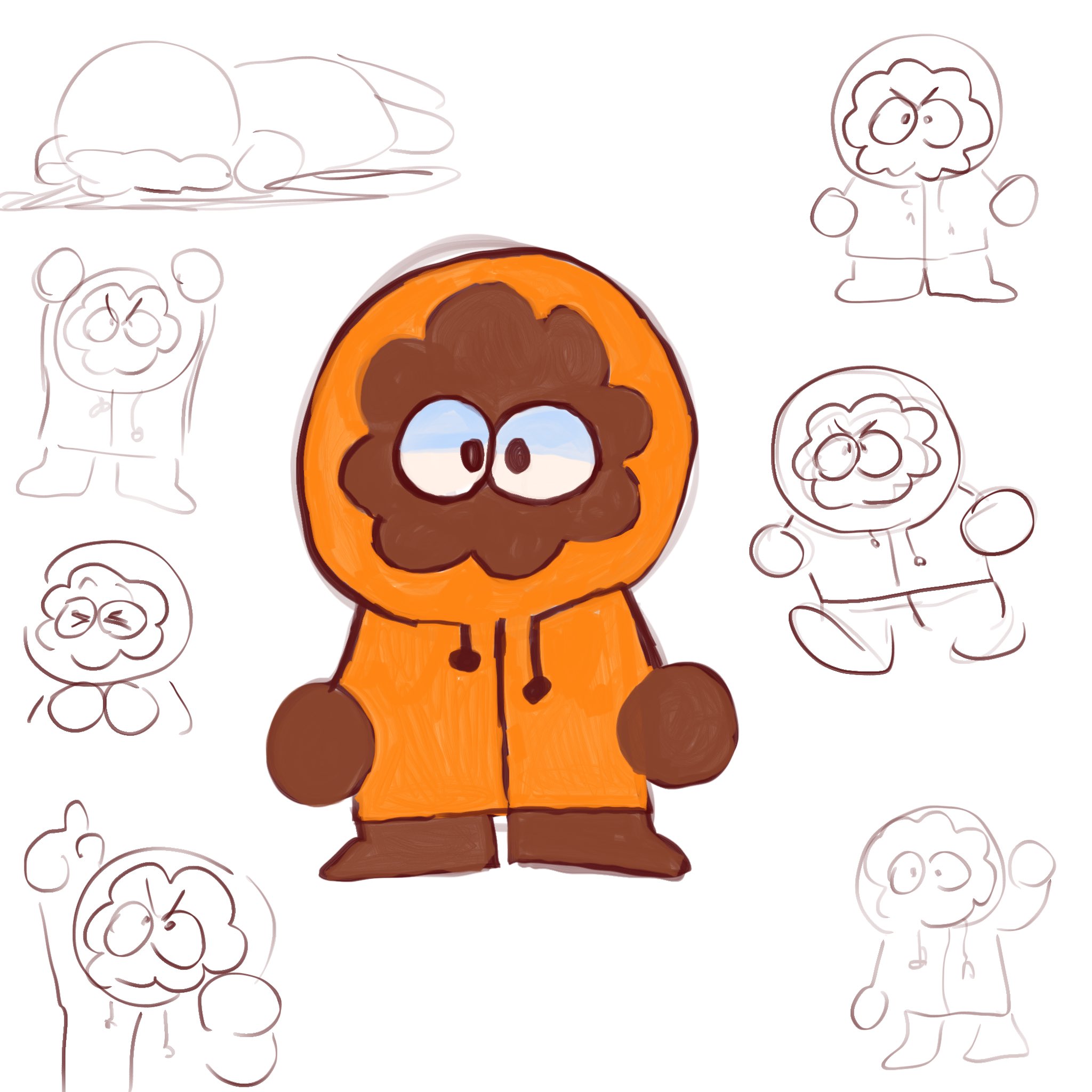 How To Draw South Park Kenny