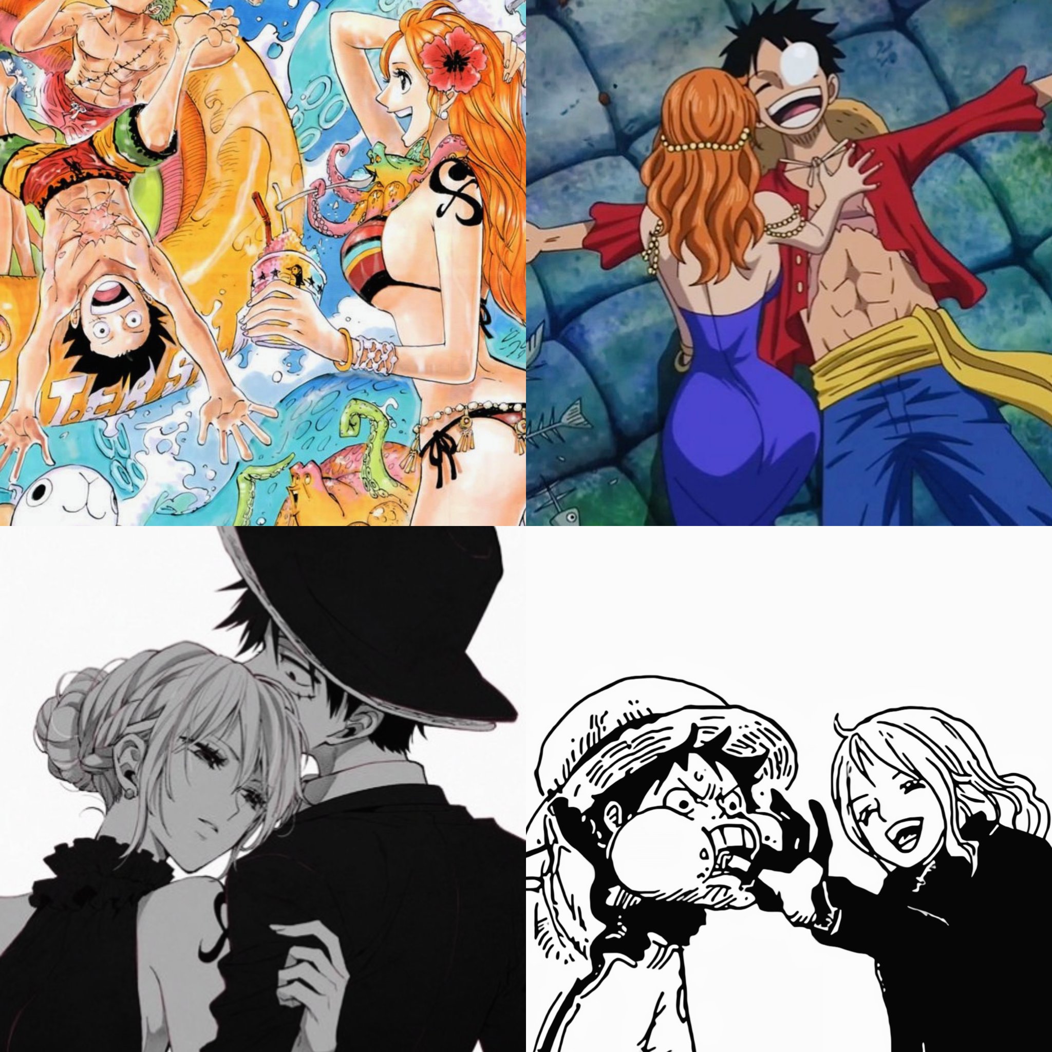 Luffyrax On Twitter Luffy And Nami In Colorspread Anime Fanart And Manga
