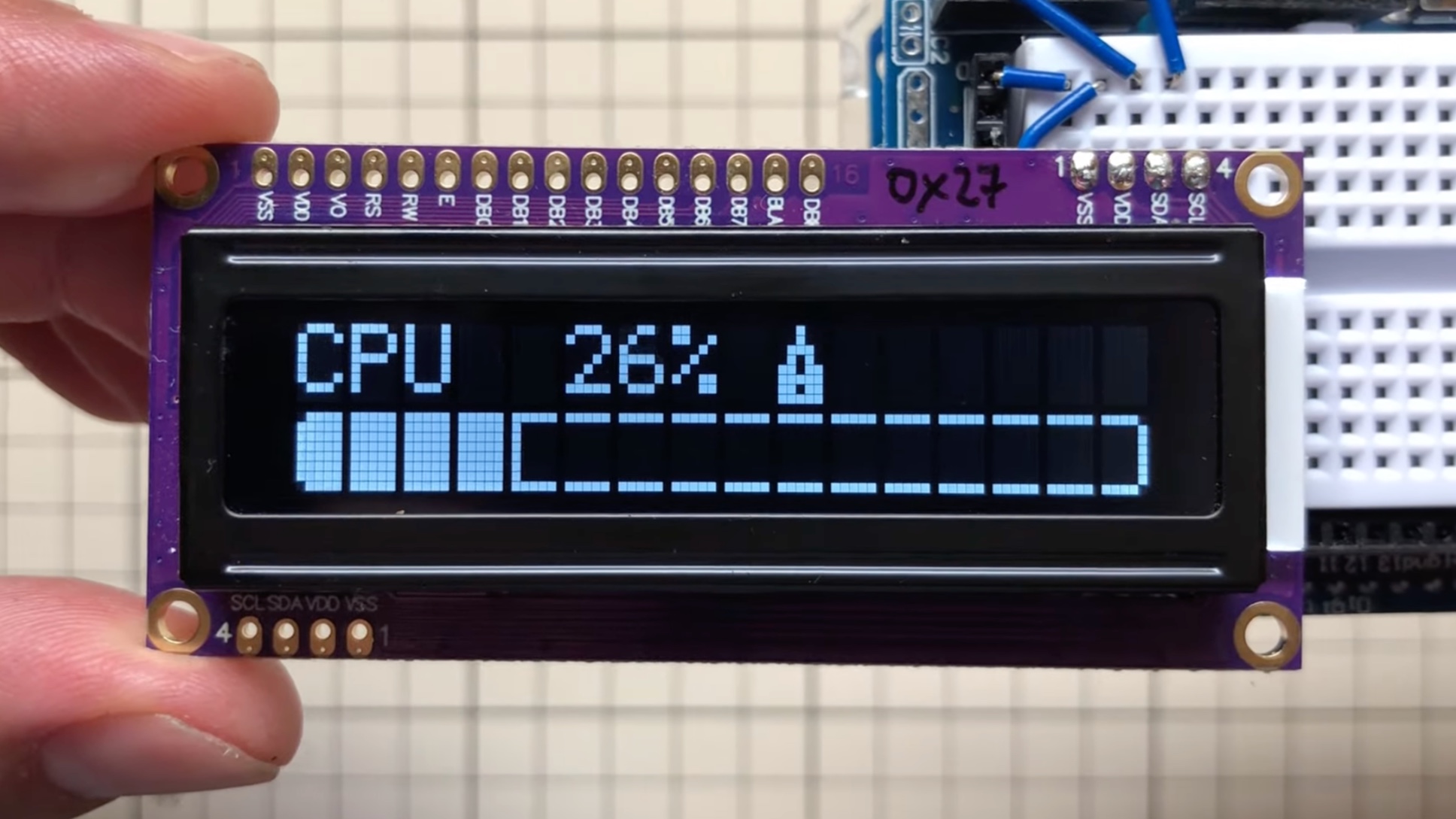 Arduino On Twitter Youtuber Upir Shows How To Create A Smooth Cpu Gauge Using An Arduino Uno