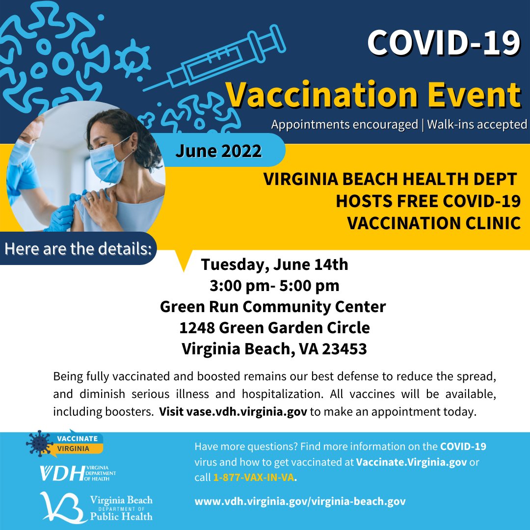 Virginia Beach Department of Public Health on Twitter: "Announcing ...