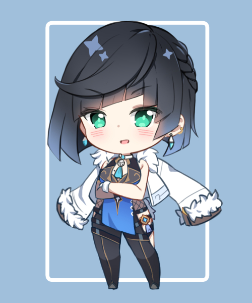 「Chibi Yelan #原神 #Genshinlmpact #yelan 」|Commission OPENのイラスト