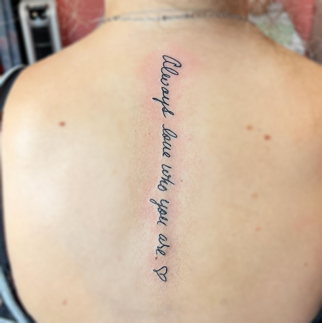 Spine And Ribs Tattoo