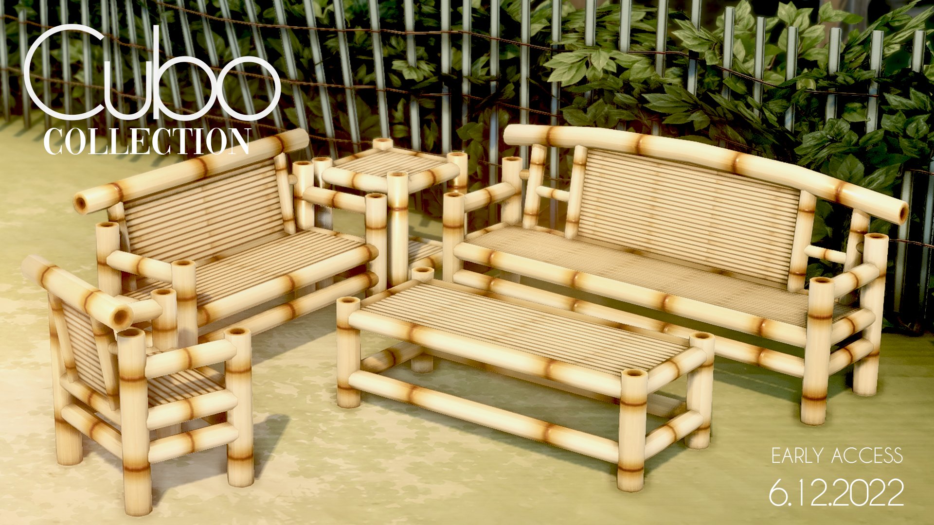 Native Philippine Bamboo Furniture Kawayan Sala Clearance Set