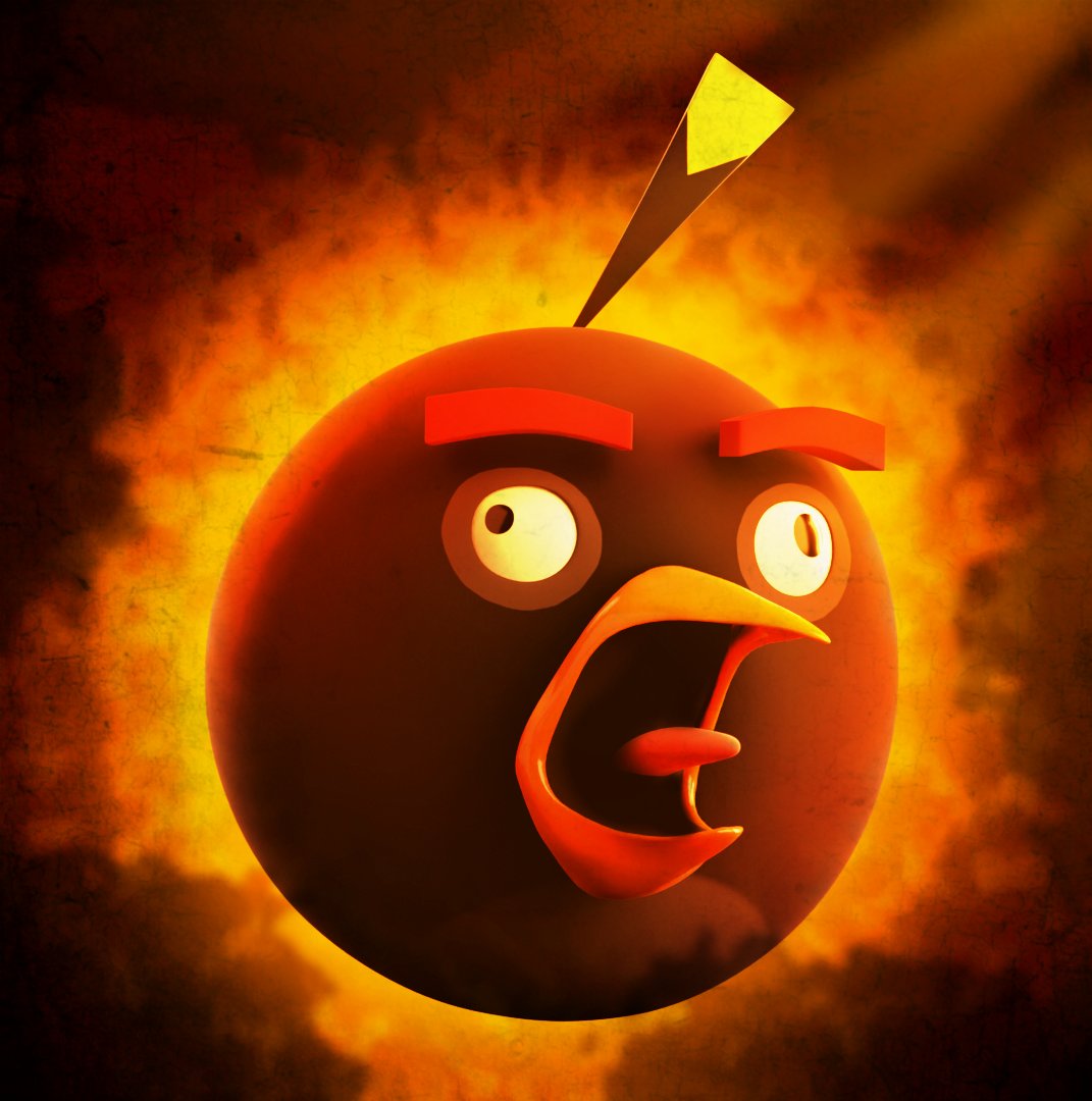 Angry Birds Space Fire Bomb Bird