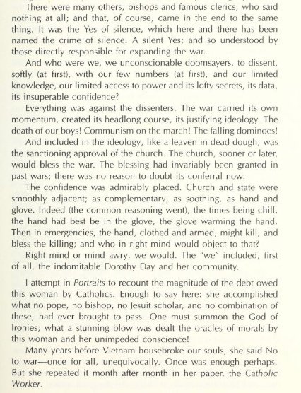madoc cairns | wsj on Twitter: ""Her life spoke of a kind of disorderly order" Daniel Berrigan ...