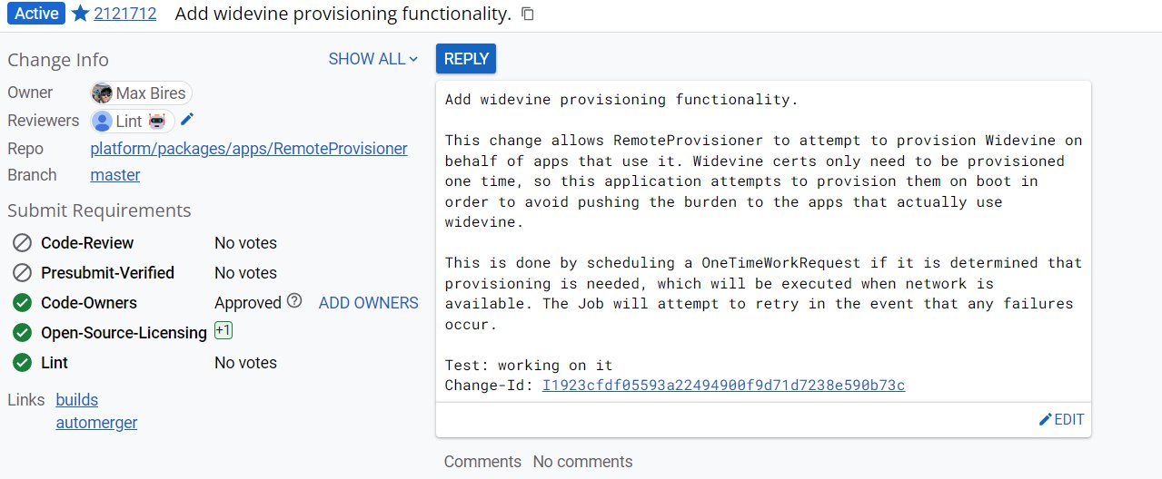 Mishaal Rahman on Twitter: "Remote Key Provisioning - a feature that's mandatory for Android 13 ...