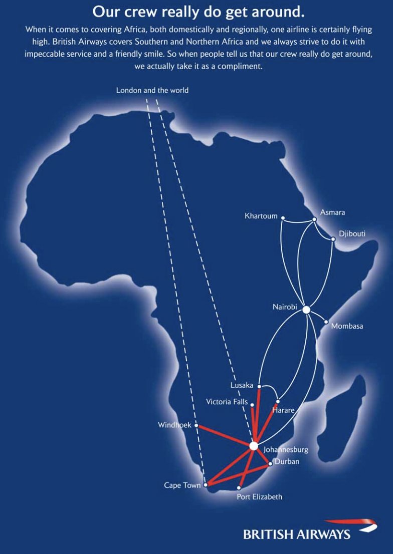 British Airways Map