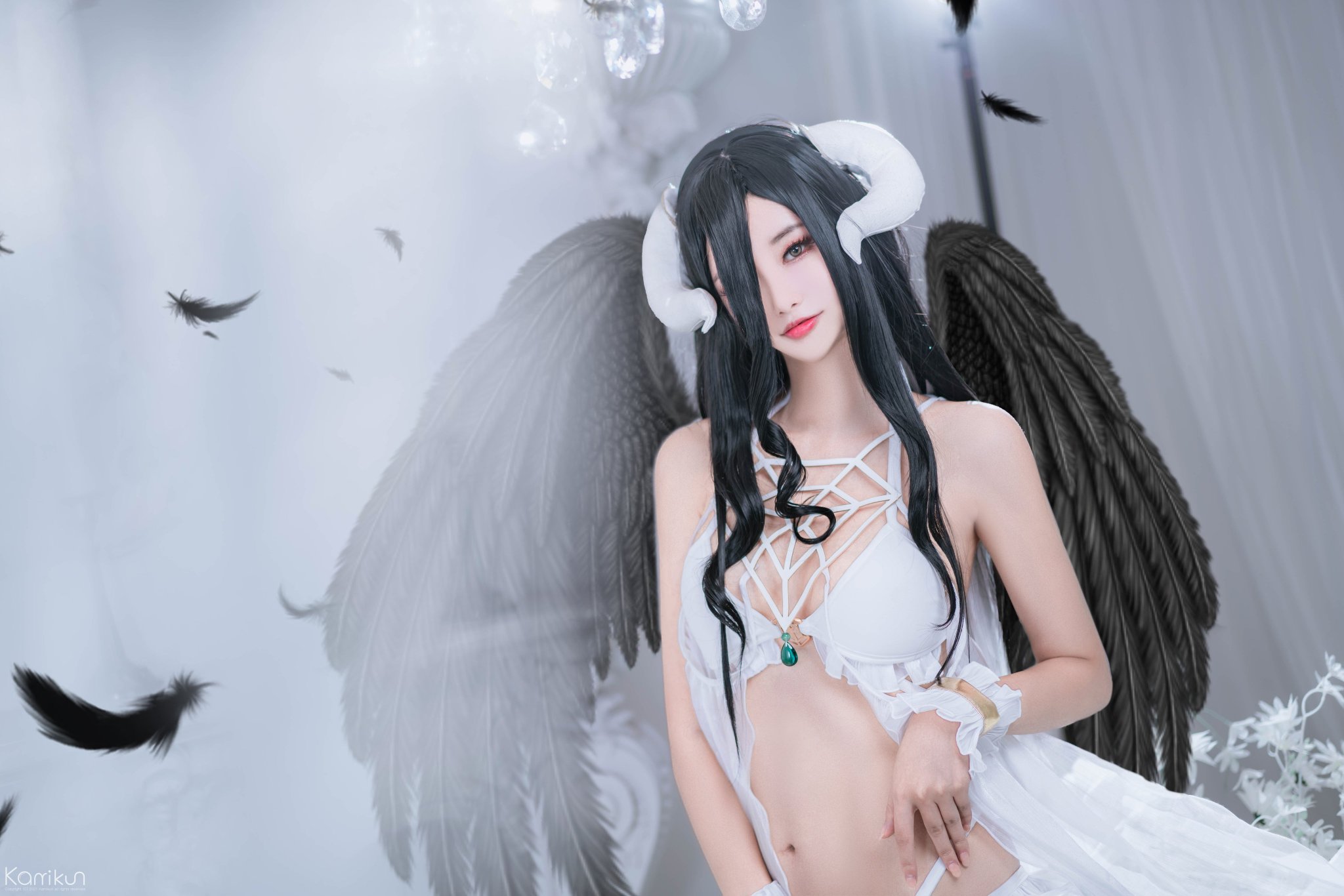 봄나리⁎ ᵕᴗᵕ ⁎/Spring Nari🌸 on Twitter: "Overload -albedo 오버로드 -알베도 수영복ver 📸 @kamikun_s #overload ...